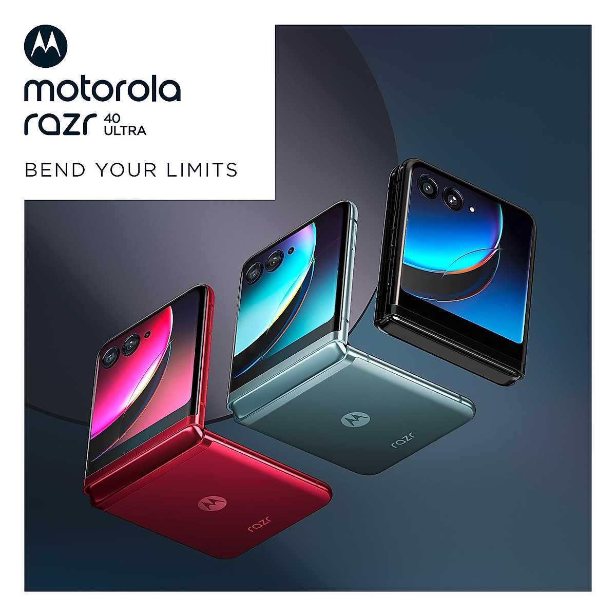 Motorola Razr 40 Ultra Dual-Sim 256GB ROM + 8GB RAM (GSM Only | No CDMA) Factory Unlocked 5G Smartphone (Black) - International Version