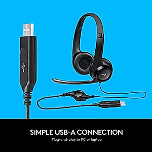 Logitech ClearChat Comfort/USB Headset H390 (Black)