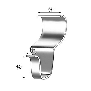 20 Sets of Non-Perforated Vinyl Side Stainless Steel S-Shaped siding Hooks, Concealed Wall Joints, Suitable for Outdoor Decoration