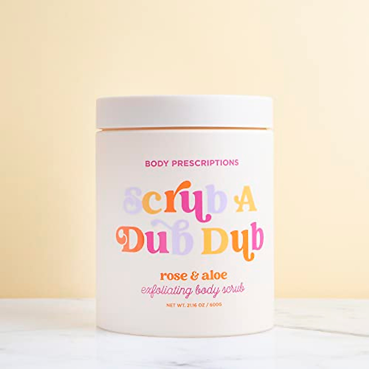 Body Prescriptions Exfoliating Body Scrub – Body Cleanser for Nourished, Ultra-Smooth Skin, Rose and Aloe