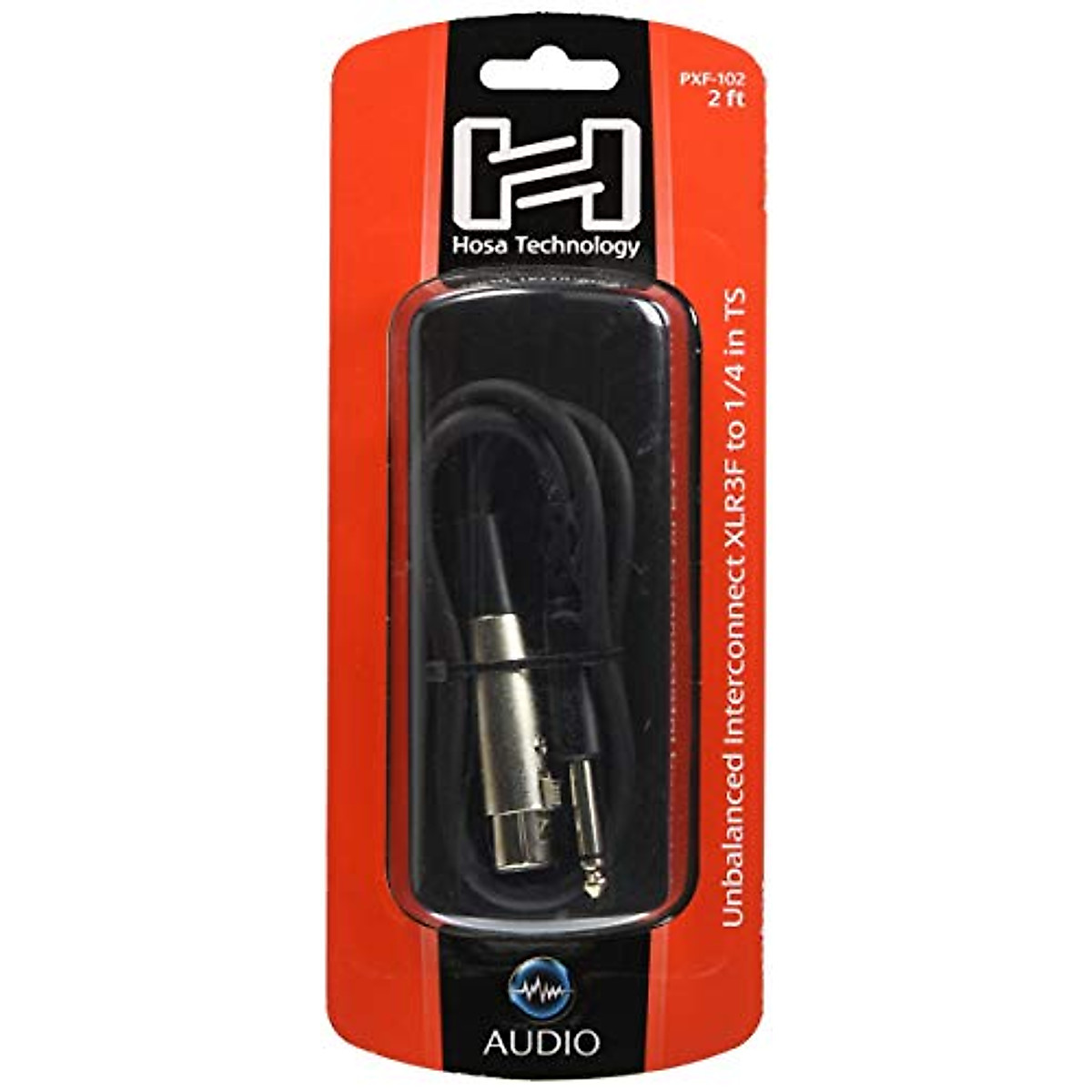 Hosa PXF-102 Cable 1/4-Inch TS - XLR3F 2 Feet