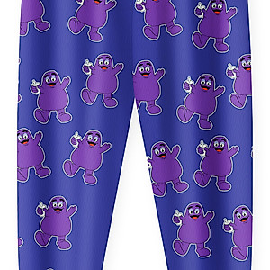 Grimace Costume for Kids Boys Girls Monster Cute Shirts and Pants Cartoon T-Shirt Swimsuits for Kids 4-12 Years