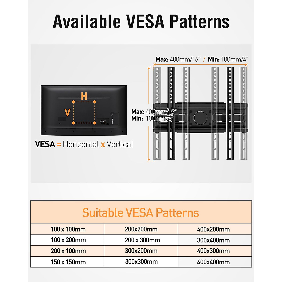 ELIVED Full Motion TV Mount TV Wall Mount Swivel and Tilt for Most 26-55 Inch TVs, Wall Mount TV Bracket with Dual Articulating Arms, Max VESA 400x400, 88 lbs. Loading, 16" Studs