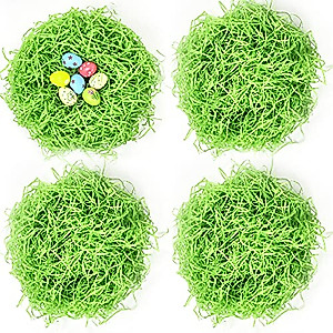 Wittocs Easter Grass Recyclable Shred Paper Super Large Pack Easter Gift Basket Filler Easter Party Decoration Wrapping Basket Filling