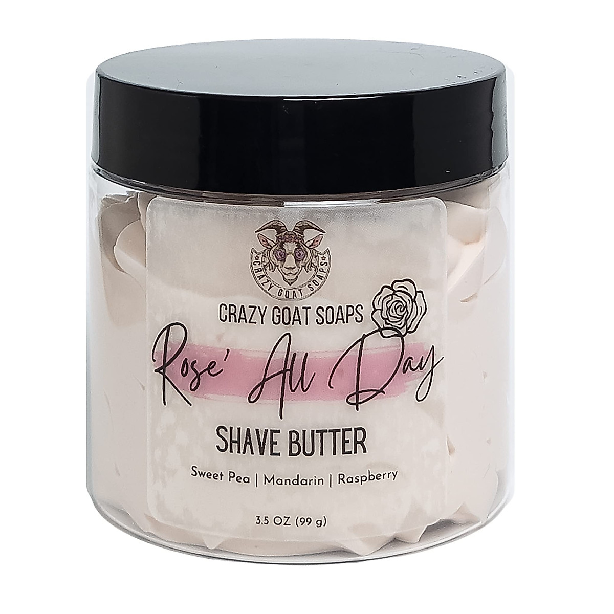 Goat Milk Clay Gift Set | Rosé All Day | Organic Shea, Cocoa & Aloe Butter | Dry and Sensitive Skin Gift Set | Soothing Clay Shave Butter | Clay Whipped Soap | Body Butter