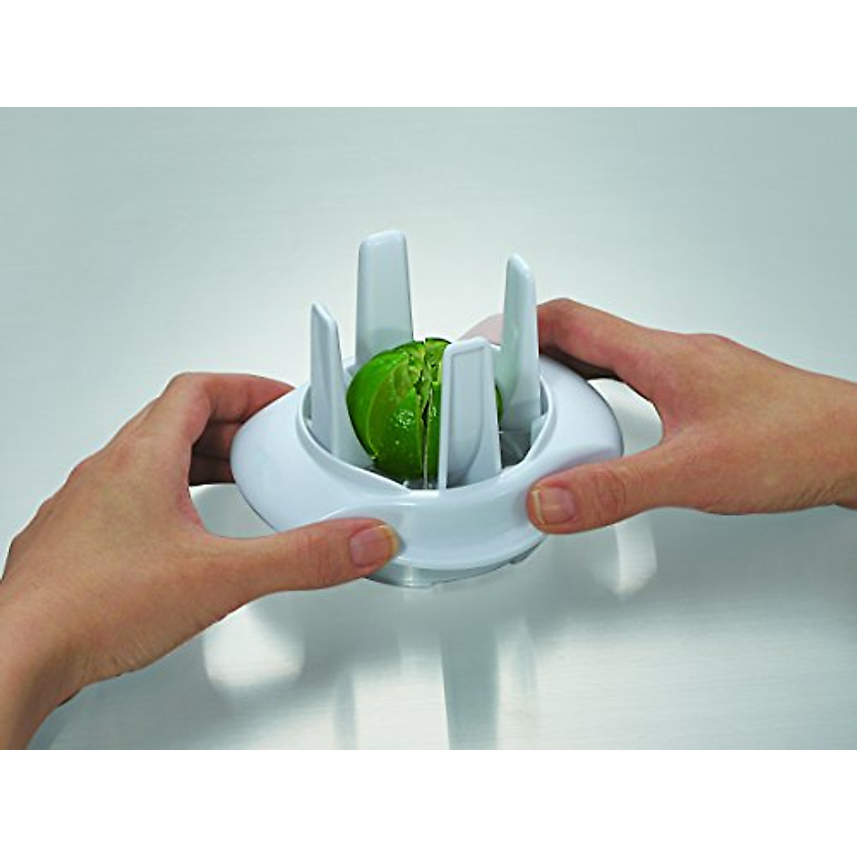 Simposh Lemon & Lime Wedge Slicer Cutter to Garnish Food Drink Corona Beer Tea Cocktails Oysters and More | Enjoy Slices of Lemon and Lime Wedges in Seconds