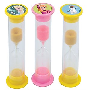 Disney Frozen Kids Sand Hourglass 2 Minute Visual Aid Timers For Kids! Make Transitions From Activities & Requested Tasks Fun & Exciting! (Set of 3)