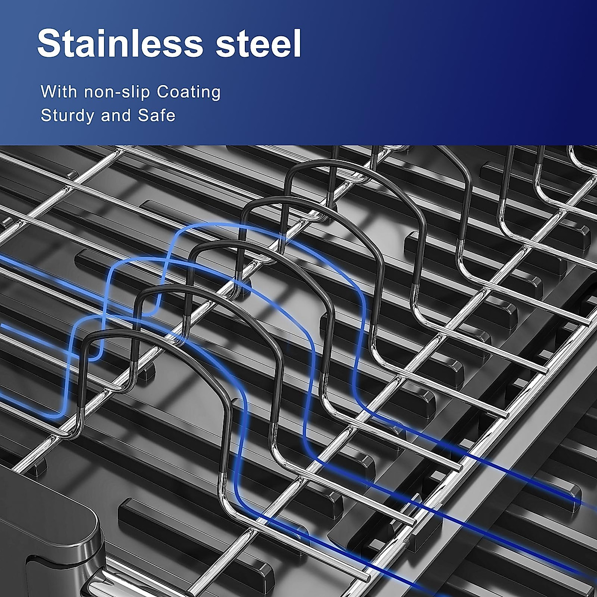 Dish Drying Rack, Large Capacity Kitchen Counter Dish Rack, Auto-Drain Expandable(13.5"-22") Anti-Rust Stainless steels Dish Strainer with Drainboard, Wine Glass Holder and Utensil Holder, Black