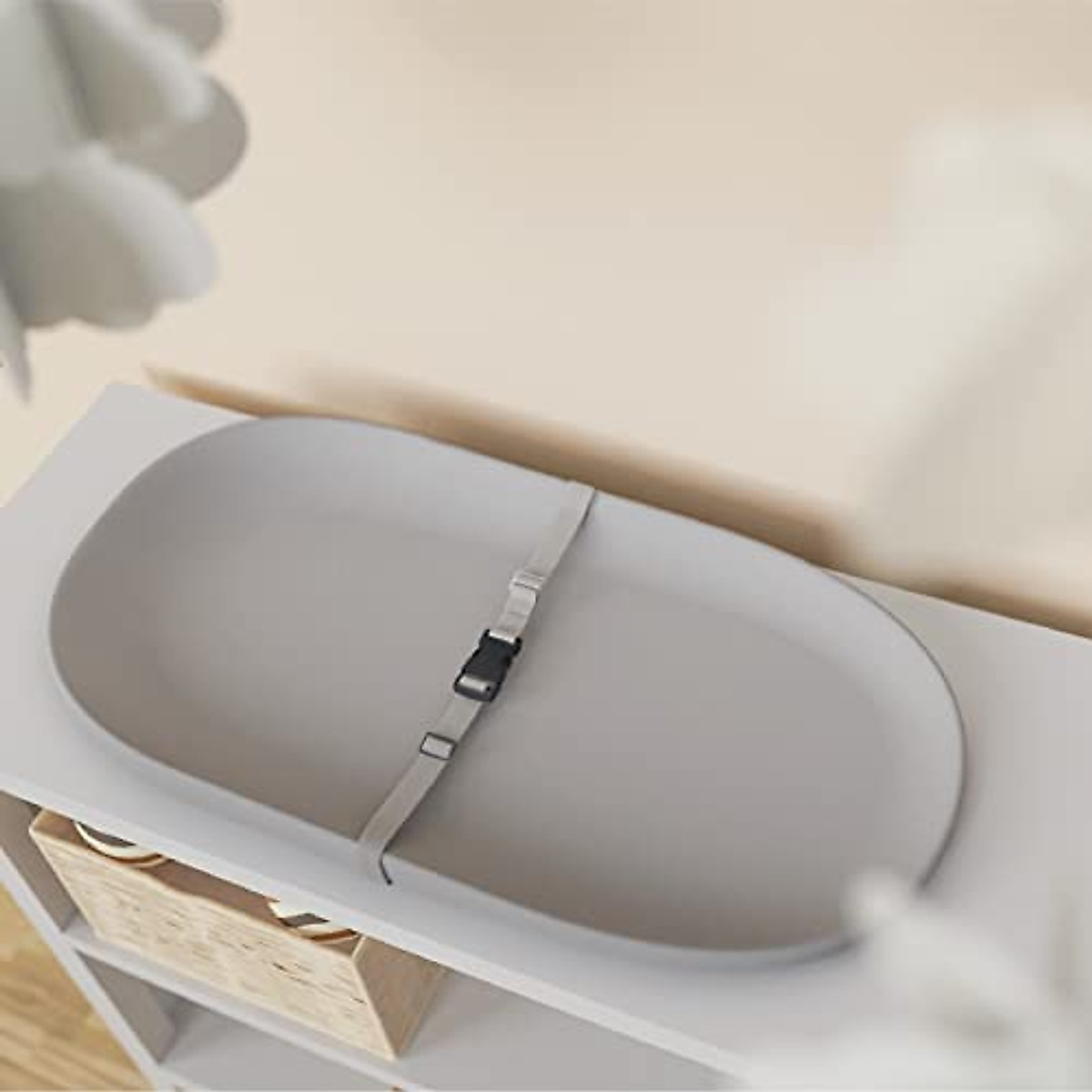 Waterproof Baby Changing Pad - Easy to Clean, Lightweight & Portable - Large Foam Cushion for Comfort - Jool Baby (Grey)