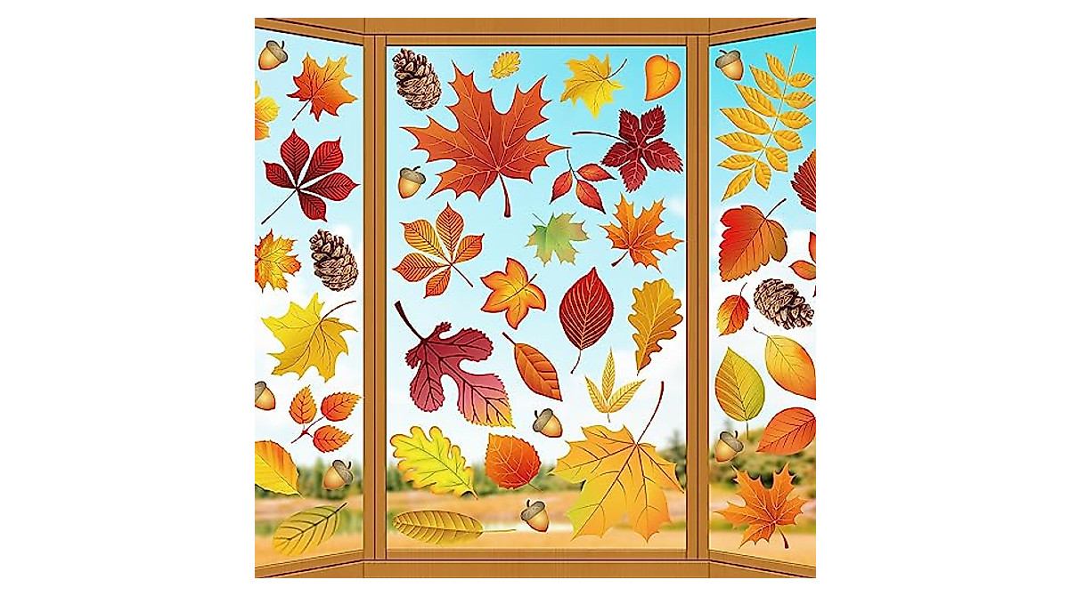 Suponar Fall Window Clings - Eye-Catching Decor