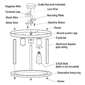 APOTO 3-Lights Semi Flush Mount Ceiling Light Fixture,Black Hallway Light Fixture,Industrial Light Fixture Ceiling Mount,Farmhouse Close to Ceiling Lamp for Entryway Kitchen,Bulb not Included, 2 Pack