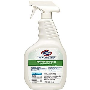 CloroxPro Healthcare Hydrogen Peroxide Cleaner Disinfectant Spray, Healthcare Cleaning and Industrial Cleaning, Clorox Disinfecting Spray, 32 Ounces - 30828