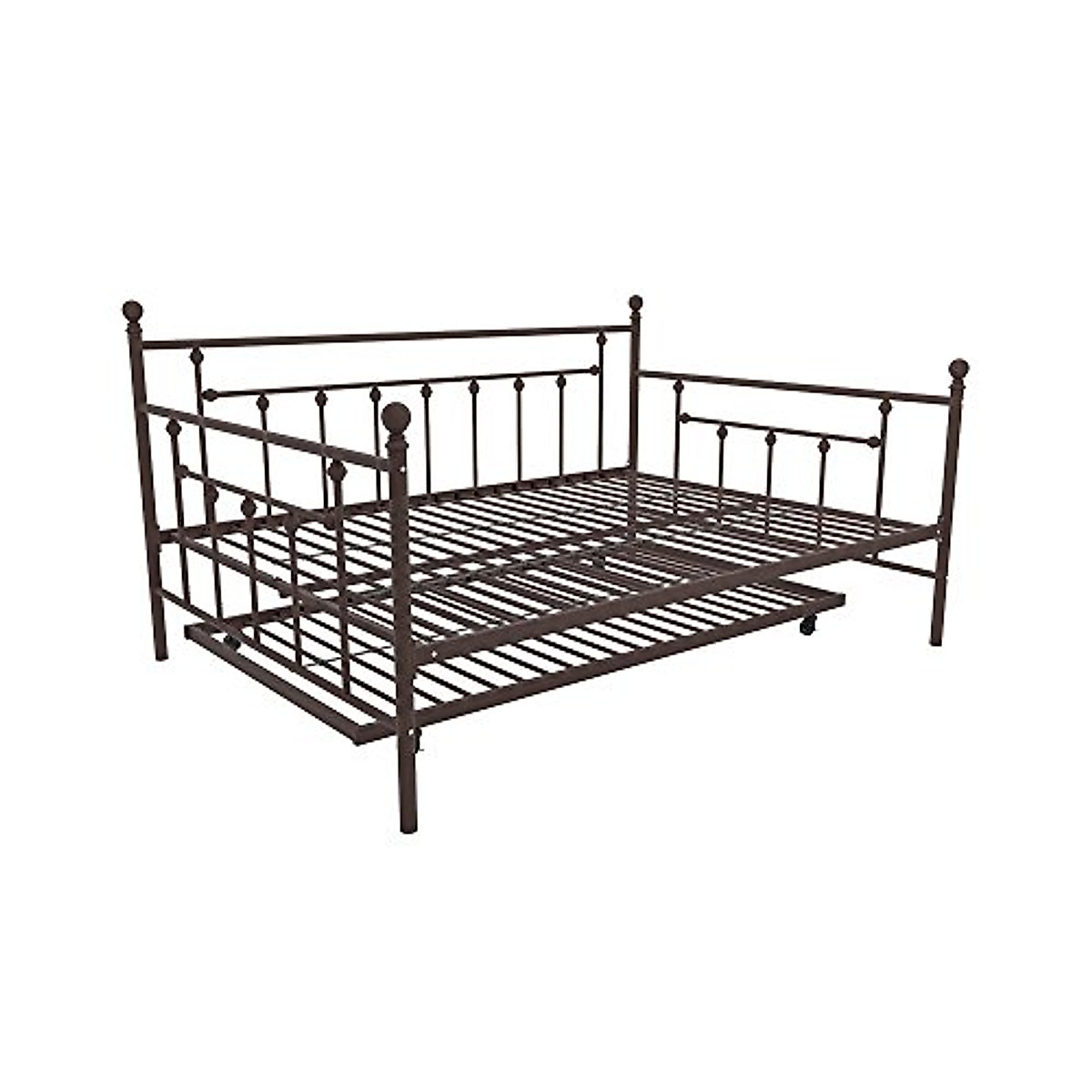 DHP Manila Metal Full Size Daybed and Twin Size Trundle (Bronze)