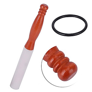 Singing Bowl Mallet,Rubber O-rings Rod Wooden Handle Stick for Crystal Sound Bowls Accessories Performance Accessory