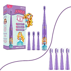 Vekkia Kids Electric Toothbrush and Replacement Heads Purchased Together Save 10%
