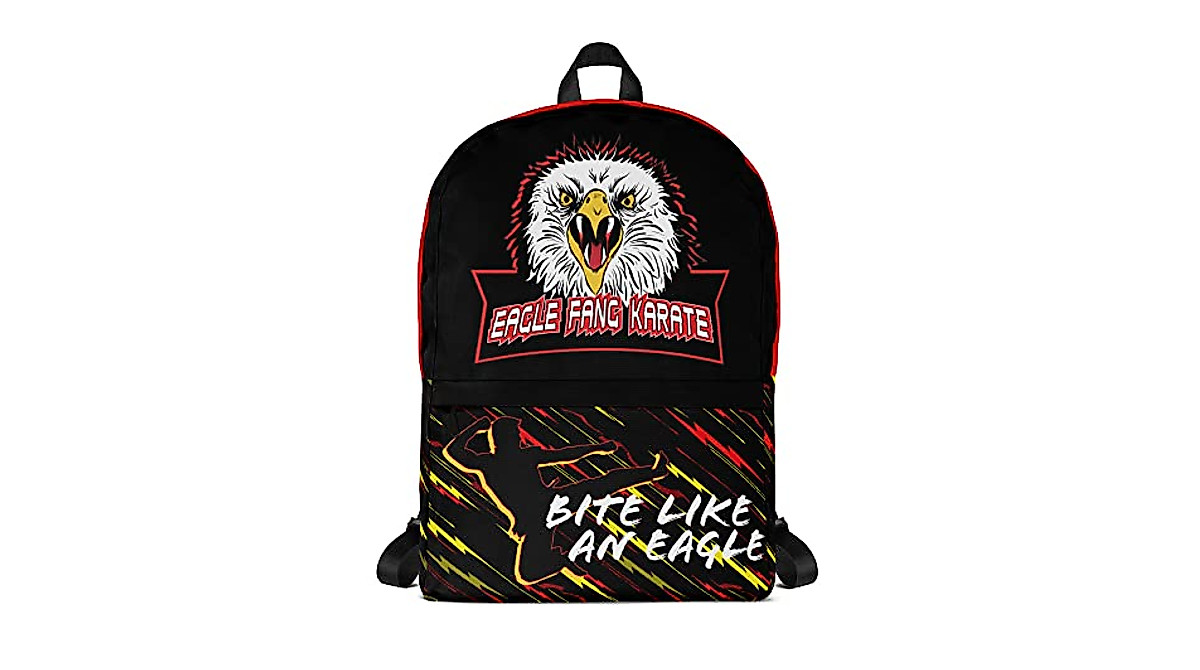 Cobra Kai Eagle Fang Backpack Officially Licensed for Fans
