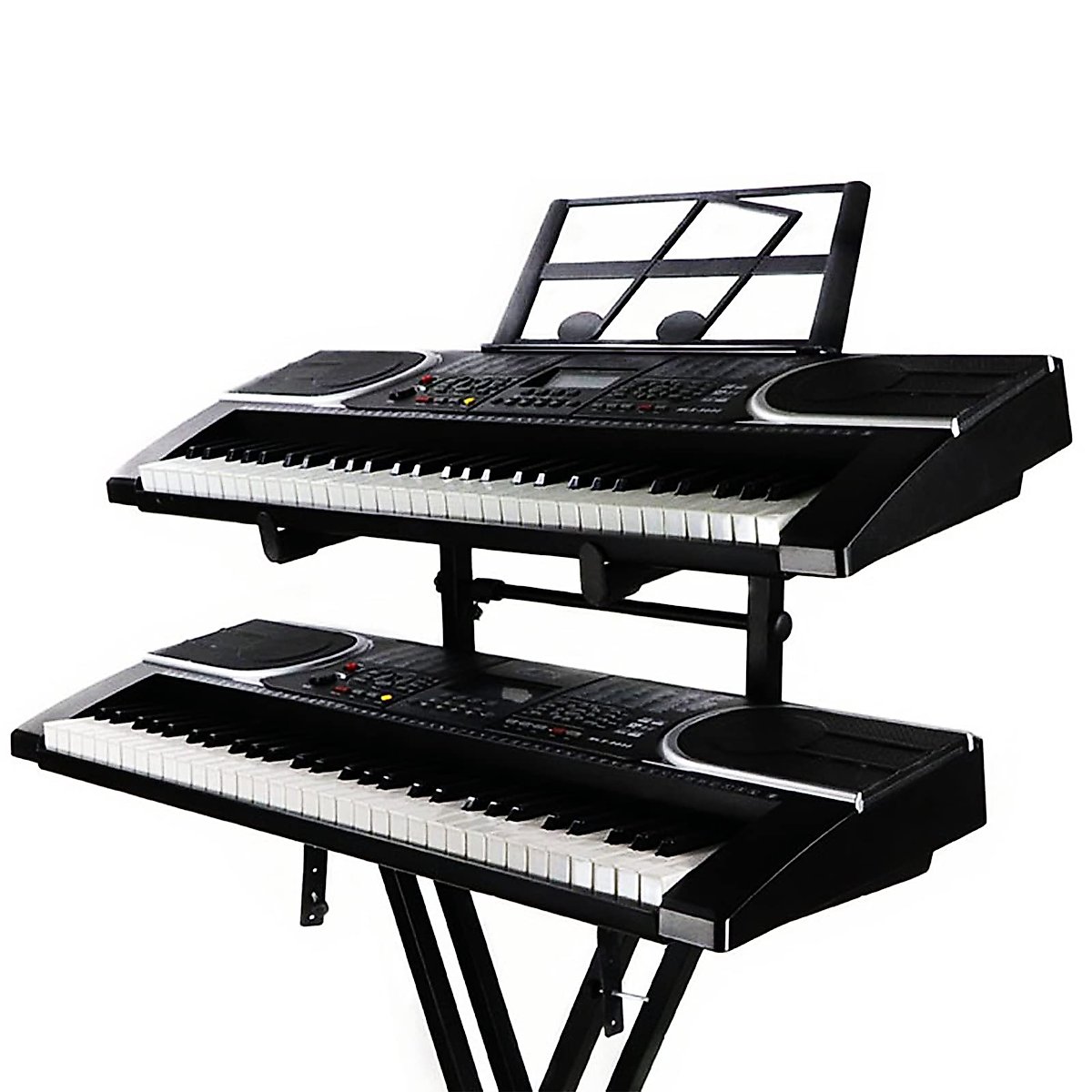 WEEGEEKS Universal Second Tier Stand for Electronic Piano Keyboard Stand Rack Holder Adjustable Height and Width Music Instrument Accessories