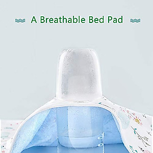 COZUMO Baby Waterproof Bed Pad Bed Wetting Pads Washable for Kids Toddler Potty Training Pads Baby Wateproof Pad Mat for Pack n Play/Crib/Mini Crib Reusable Incontinence Underpads for Kids/Adult/Pets