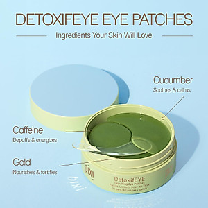 Pixi DetoxifEYE Beauty Hydrogel Under-Eye Patches, 30 Pairs, 60 Patches