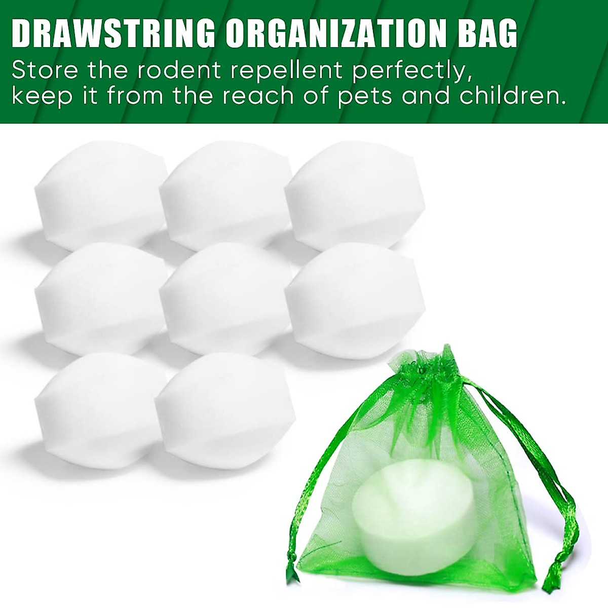 8 Pack Rodent Repellent Peppermint Oil to Repels Mice and Rats and Other Rodents, Mouse Repellent for Car Engines to Keep Mice Out, Rat Repellent for Home Farm Basements Barns Sheds Garages RV Trucks