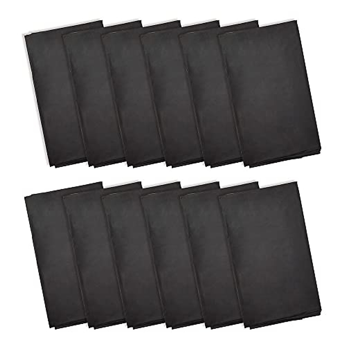 Juvale 12-Pack Black Plastic Tablecloth - 84-Inch Round Disposable Table Cover, Fits up to 72-Inch Round Tables, Black Themed Party Supplies