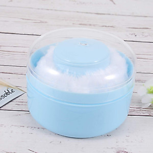 1 Set Puff Container after Puff with Handle Powders Loose Puff Puff for Face Cornstarch Bath Portable Face Puff Women Travel Blush