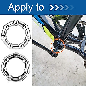 Jaceyon Bike-Ball-Bearing, Bicycle-Crank-Bearings, 5/16" x 7-Balls-Bike-Crank -Bearing, 4 Pcs Replacement MTB Part for Bike Crank or Bottom Bracket
