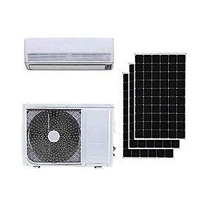 Jntech 12000BTU Solar ACDC Inverter Ductless Mini Split Air Conditioner with Heater