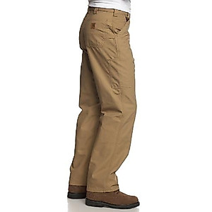 Carhartt Men's Loose Fit Canvas Utility Work Pant, Dark Khaki, 36W x 32L