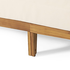 Christopher Knight Home Burchett Sofas, Teak + Mixed Brown + Beige