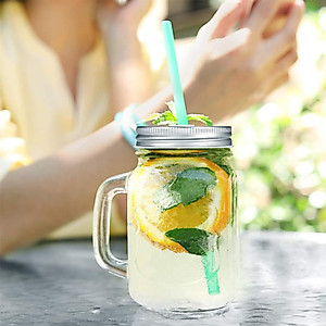 2pcs Mason Jar Straw Lids 3.3in Sealing Lid with Hole Stainless Steel Perforated Cover Secure Jar Caps Leak Proof Canning Cap Drinking Jar Cover