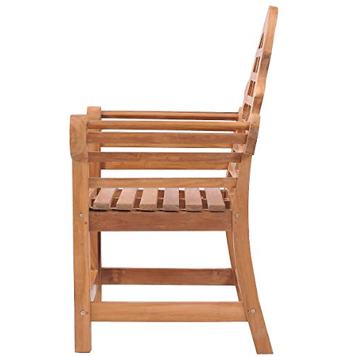 Teak Wood Lutyens Outdoor Patio Arm Chair, Made from Solid A-Grade Teak Wood