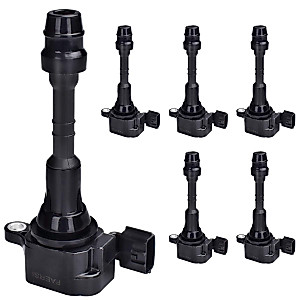 Ignition Coil Pack of 6 Replacement for V6 3.5L 4.0L - Nissan Altima Frontier Maxima Murano NV1500 NV2500 Pathfinder Quest Xterra, Infiniti I35 QX4, Suzuki Equator, Replace# UF349, C1406, UF-349