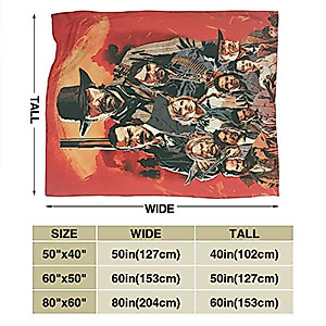 commix.x Red 2 Ultra Soft Anti-Pilling Flannel Blanket Throw Blanket Warm Plush Cozy Soft Blankets 40X50''