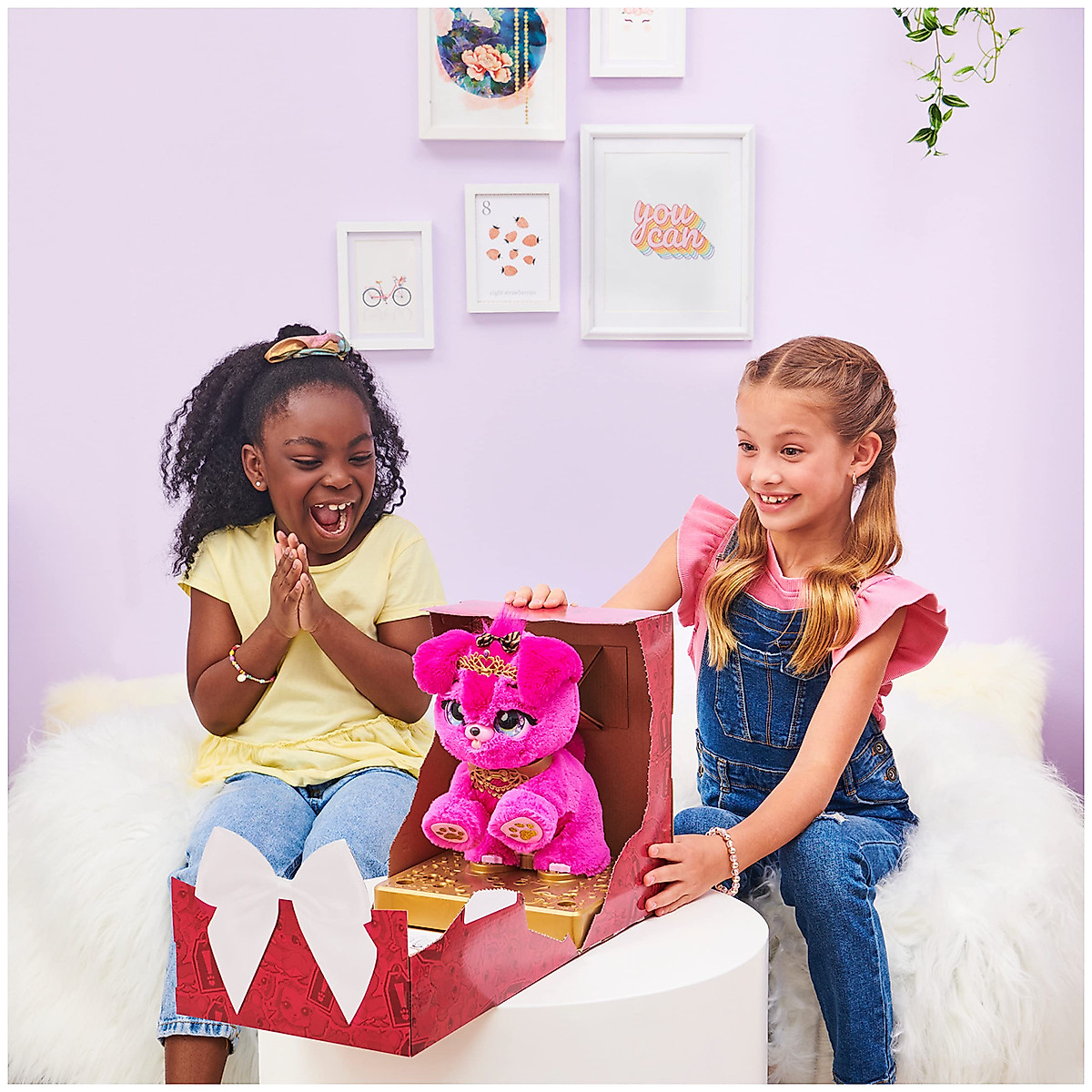 Present Pets, Princess Puppy Interactive Surprise Plush Toy Pet with Over 100 Sounds & Actions (Style May Vary), Girls Gifts, Kids Toys for Girls