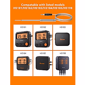 Govee Meat Thermometer 3.5mm Replacement Probes 2-Pack for Models H5181, H5182, H5183, H5184, H5185, H5198