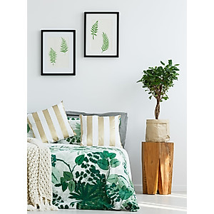 28 Pieces Leaf Stencils for Painting on Canvas Reusable Palm Fern Turtle Tropical Leaf Stencil for Craft Drawing Template Stencil for Wood Wall Paper Furniture DIY Scrapbooks Crafts Home Decor (Leaf)