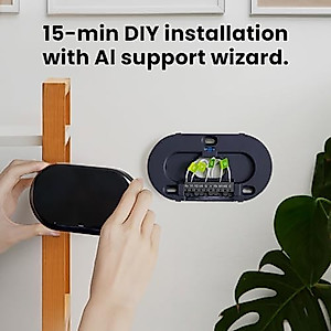 Degrii Smart Thermostat - Smart Thermostats for Home with App Control, Multi-Schedule Programming, Geofencing, Easy DIY Setup, Programmable Wi-Fi Thermostat, Black