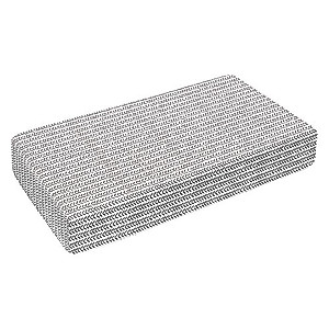 Crib Sheets for boy Girl - 100% Cotton Fitted Crib Sheet Set - Perfect for Baby Boys and Girls - Fits Standard Toddler Mattress (Black White Mudcloth)