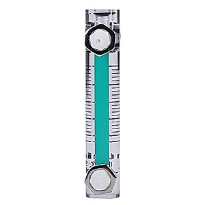 Oxygen Air Flow Meter,LZQ-5 2.5-25LPM Gas Flowmeter Regulator Flow Meter for Oxygen Air Gas Conectrator