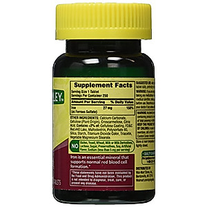 Spring Valley - Iron 27 mg, 250 Tablets