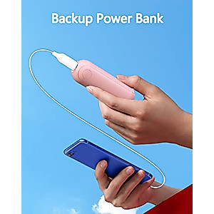 2Pack Portable Handheld Fan Small Desk Fan, 14-21 Working Hours Mini Pocket Fan Battery Operated USB Rechargeable Folding Fan, Quiet Personal Fan with Power Bank Function for Indoor Outdoor Travel