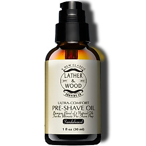 Best Pre-Shave Oil, Sandalwood, Premium Shaving Oil for Effortless Smooth Irritation-free Shave. 1 Oz