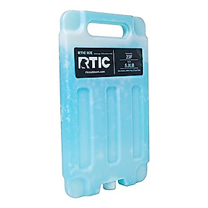 RTIC Refreezable Reusable Cooler Ice Packs Cold Ice Chest Pack Long-Lasting with Break-Resistant Design, for Food and Drink, Perfect for Travel and Storage, Small (2 Pack)