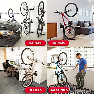 Bike Nook Bike Stand & Vertical Rack for Indoor & Outdoor Storage