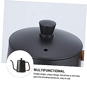 Mikinona 1pc Hand Pour Coffee Pot Drip Filter Teakettle Electric Kettle Manual Espresso Machine Mini Espresso Maker Stainless Pot Stainless Steel Pot Black 304 Stainless Steel