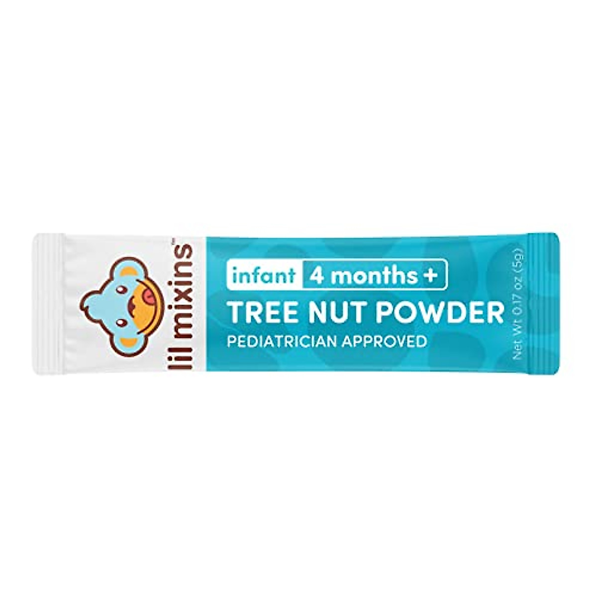 Lil Mixins Early Allergen Introduction Powder, Tree Nut | Baby Stage 1-3, For Infants & Babies 4-12 Mo., Support Healthy Food Tolerance | Individual Packets, 2 Month Supply