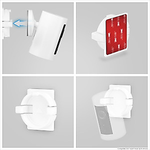 BRAINWAVZ [EOL] Screwless Wall Mount for Ring Indoor Cam, VHB Stick On - Easy to Install, No Tools Needed, No Mess, No Drilling, Strong Adhesive Mount, White [EOL]