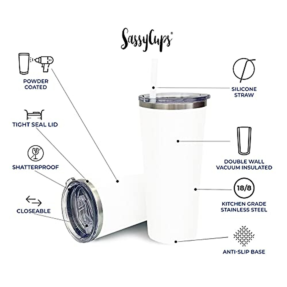 Nurse Travel Tumbler - Vacuum Insulated Stainless Steel New Nurse Travel Mug with Lid and Straw - Nursing Graduation Gift - Cute Coffee Cup for New Nurses - Gift for Women - Nursing Appreciation Gift