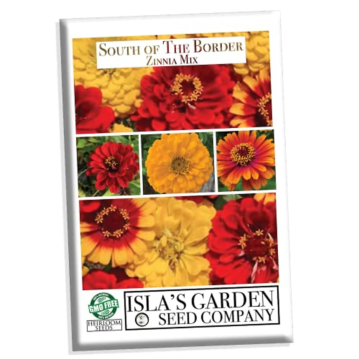"South of The Border Mix" Zinnia Seeds for Planting, 200+ Flower Seeds Per Packet, (Isla's Garden Seeds), Non GMO & Heirloom Seeds, Botanical Name: Zinnia elegans, Great Home Garden Gift